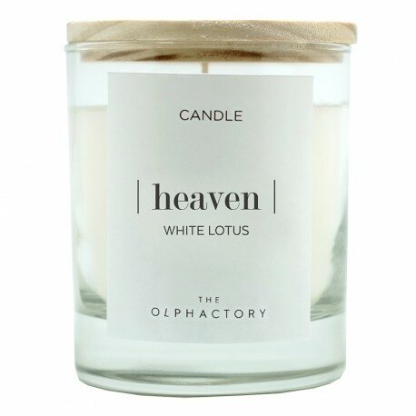 Свеча ароматическая the olphactory, heaven, white lotus, 40 ч
