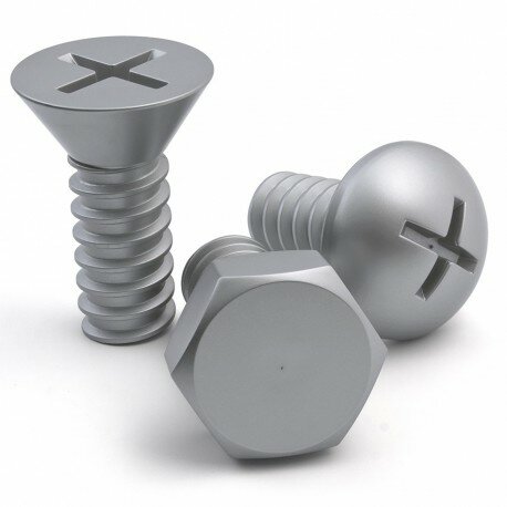 Набор вешалок screw, серый, 3 шт.
