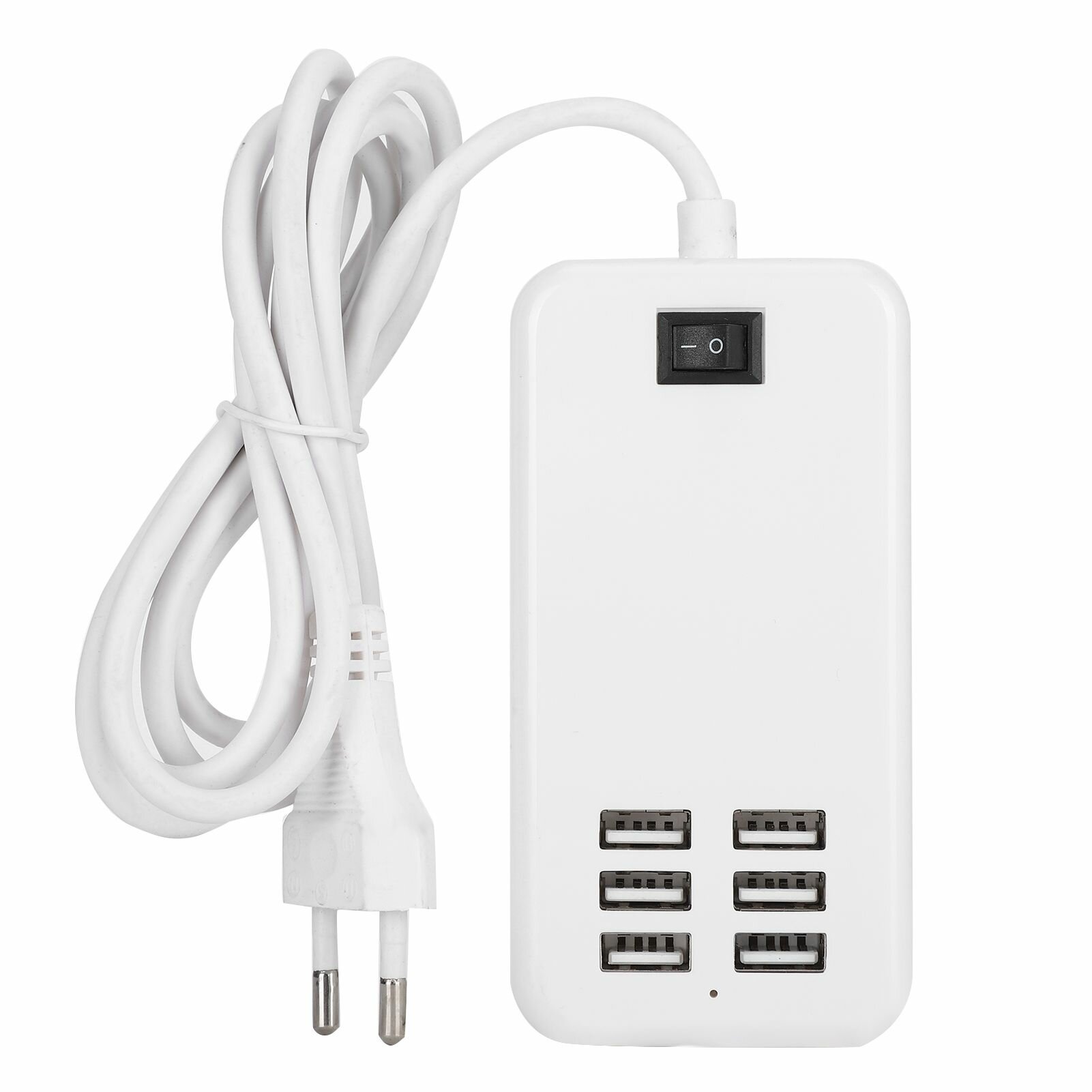 Зарядное устройство USB 6 портов 30 Вт, настольная станция быстрой зарядки с вилкой ЕС 100 240 В, блок питания для нескольких устройств