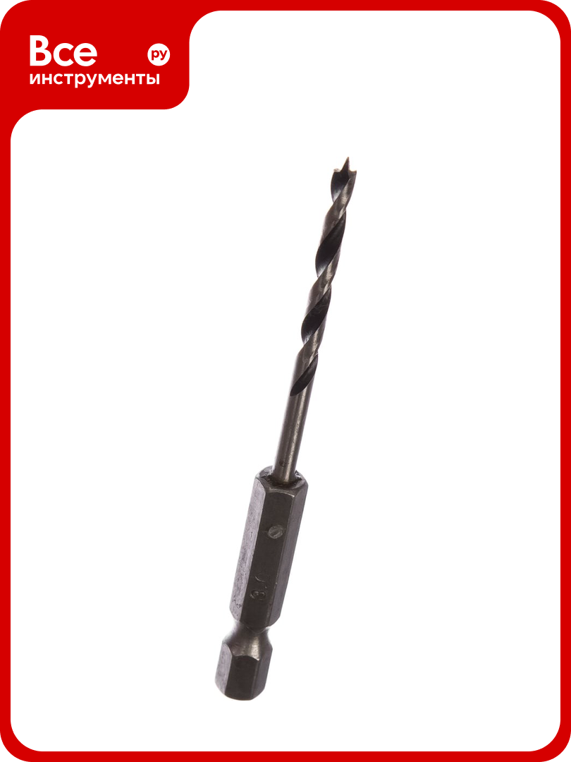 Спиральное сверло по дереву 1/4" 3х78мм Makita D-15861