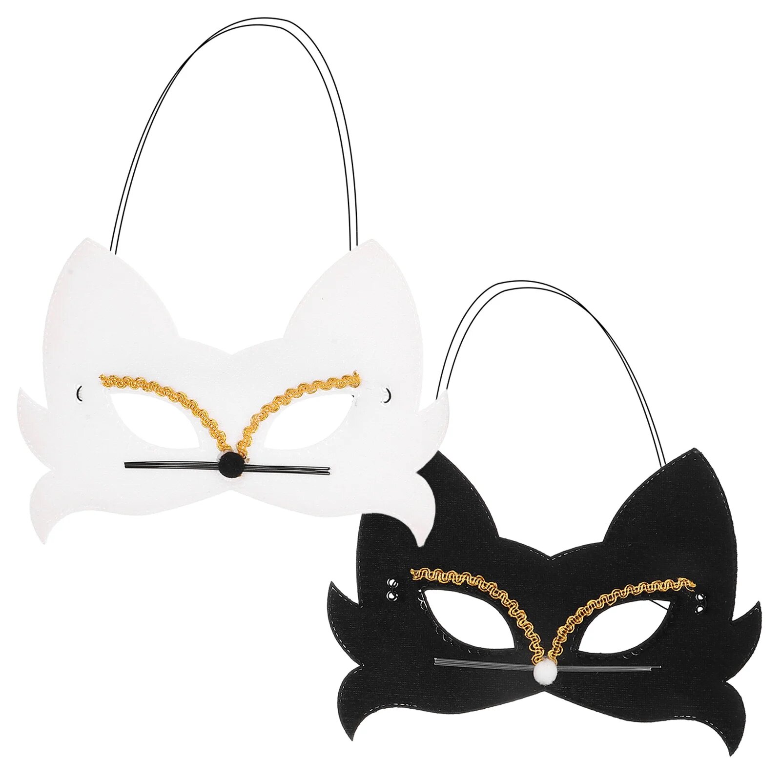 Кошачьи маски для Хэллоуина, 2 шт.