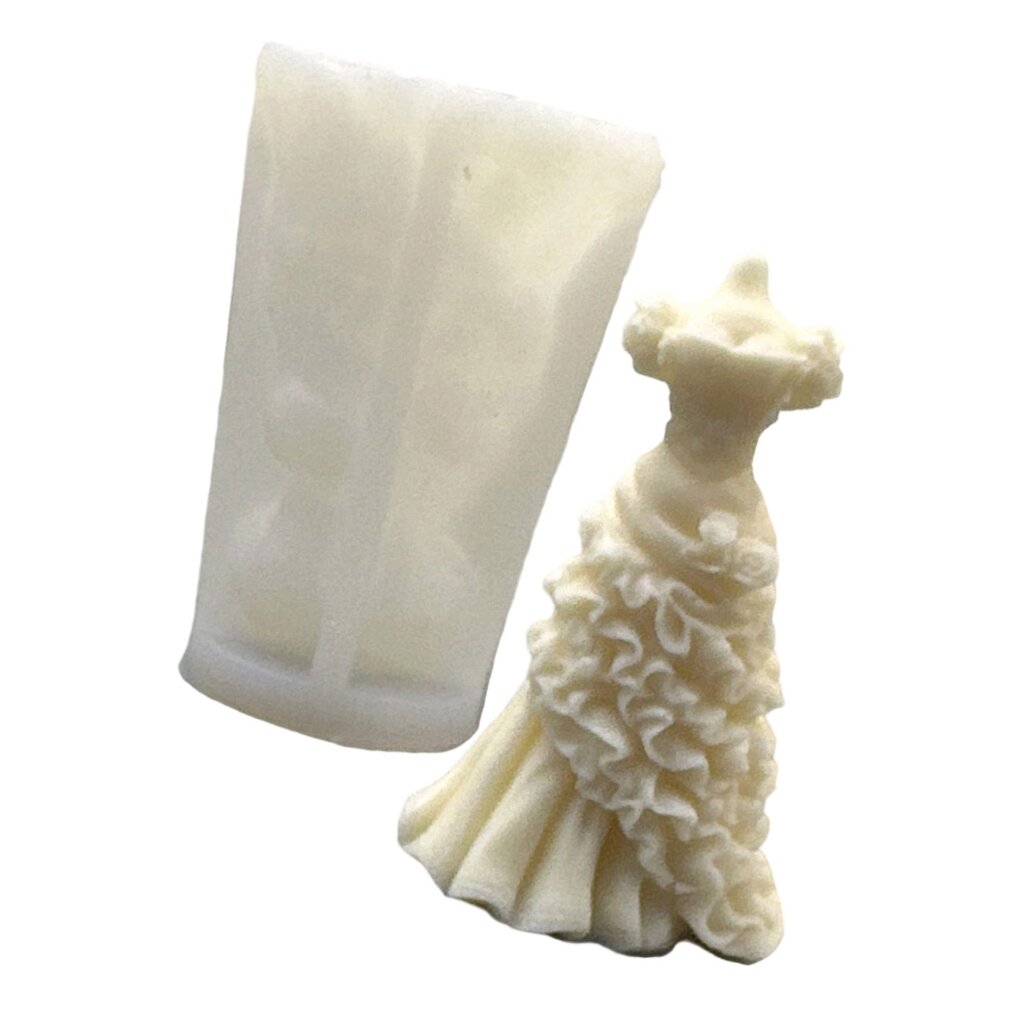 Трехмерная силиконовая форма для ароматической свечи для новобрачных-