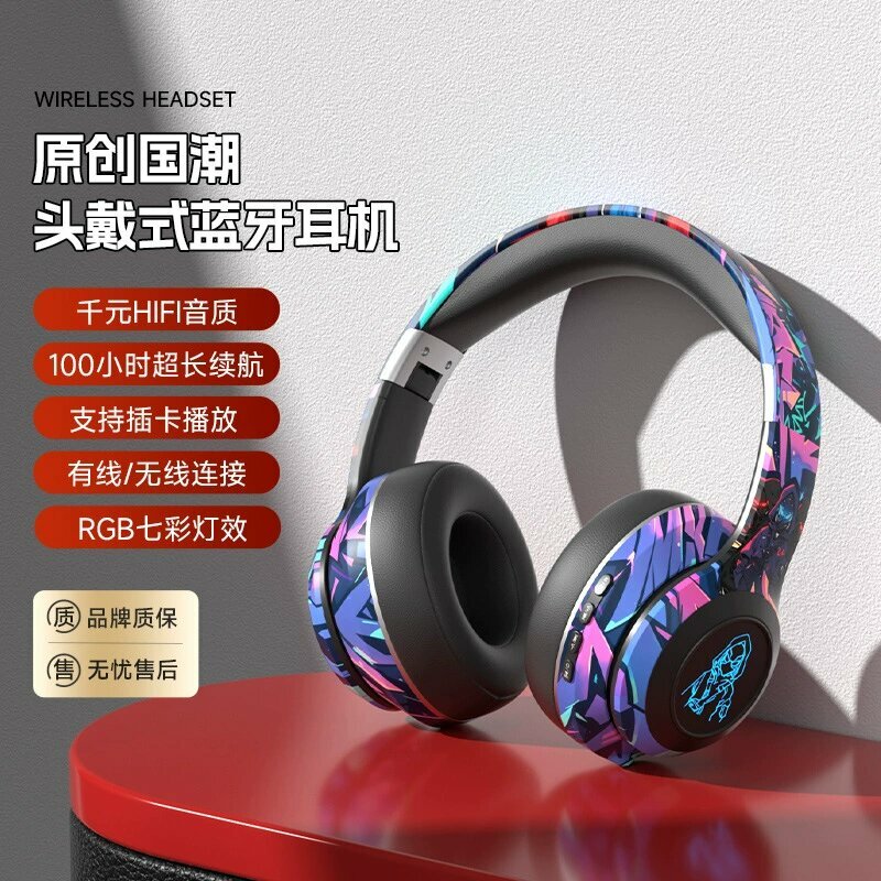 Беспроводные наушники Bluetooth 5.3 с технологией ENC для четкого звонка, черный цвет темной ночи, длительный срок