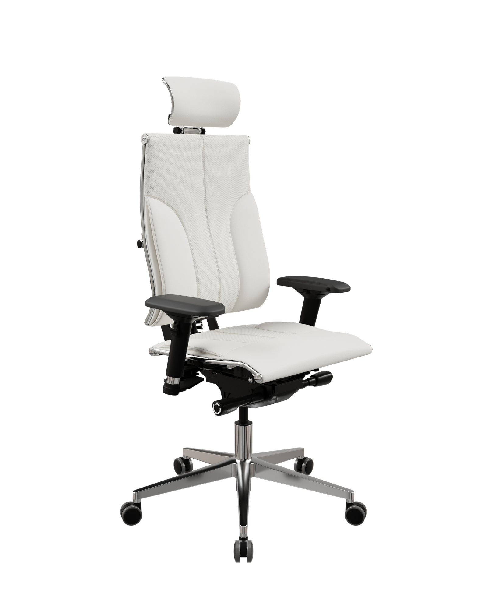 Кресло руководителя METTA Y 4DF B2-10D MILK River\литое пятилучие