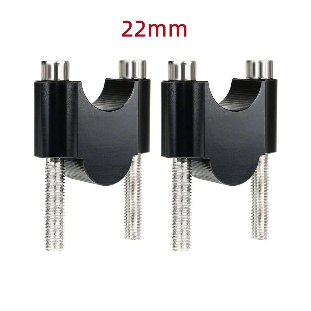 Мотоциклетный руль, крепление на ручку, универсальный зажим 28 мм 1 1/8 "22 мм 7/8" для Honda для BMW R1200gs для YAMAHA MT07 MT09 Черный, 22mm Black