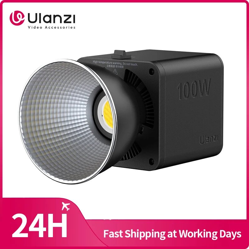 Ulanzi ML100WBi COB Light Свет для видео двустороннего цвета 2700K-6500K Мини-репозиторий Bowens Свет для видео с встроенной батареей 33300 люкс (0,5 м)