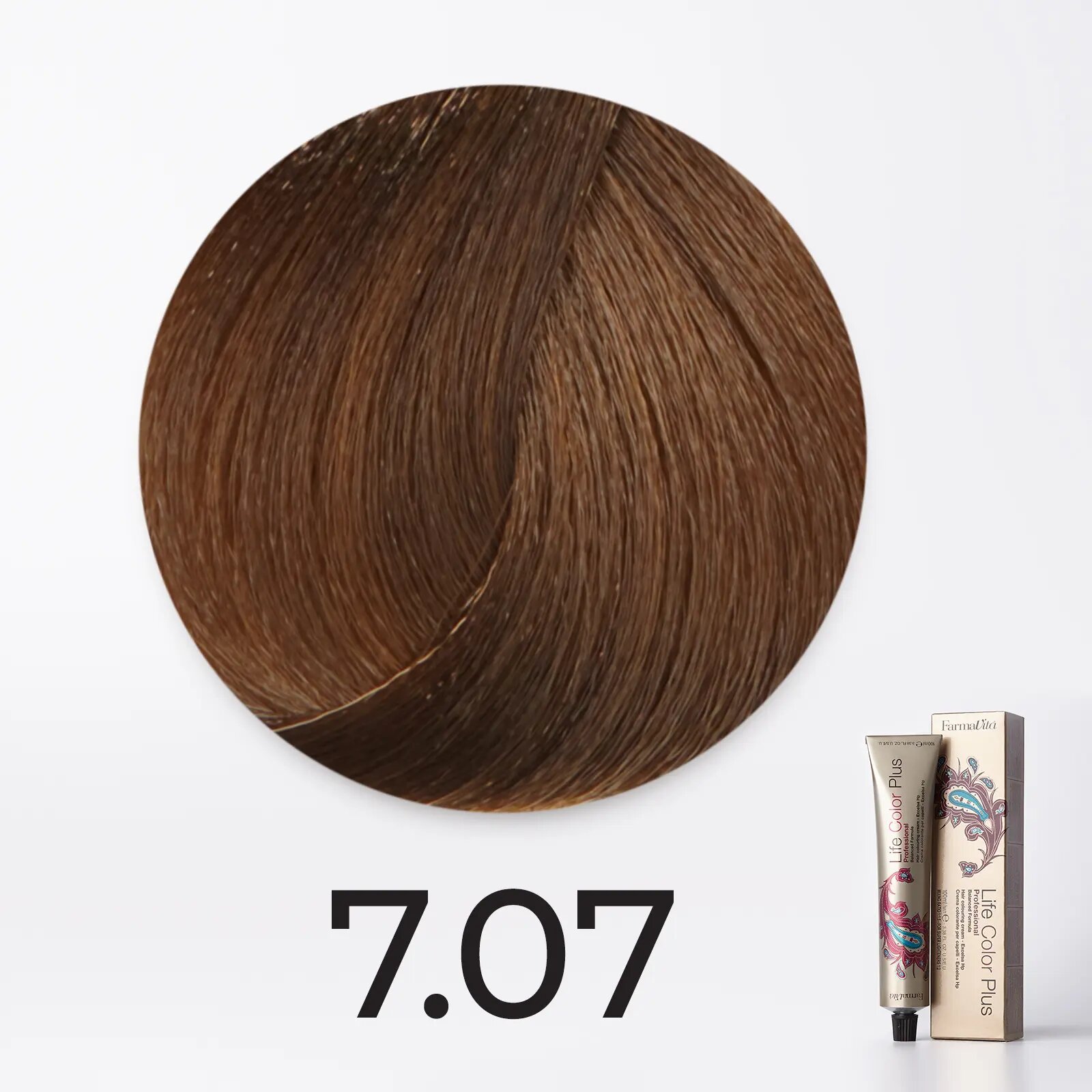 FarmaVita Краситель для волос Life Color Plus 7.07 Блондин матовый, 100 мл