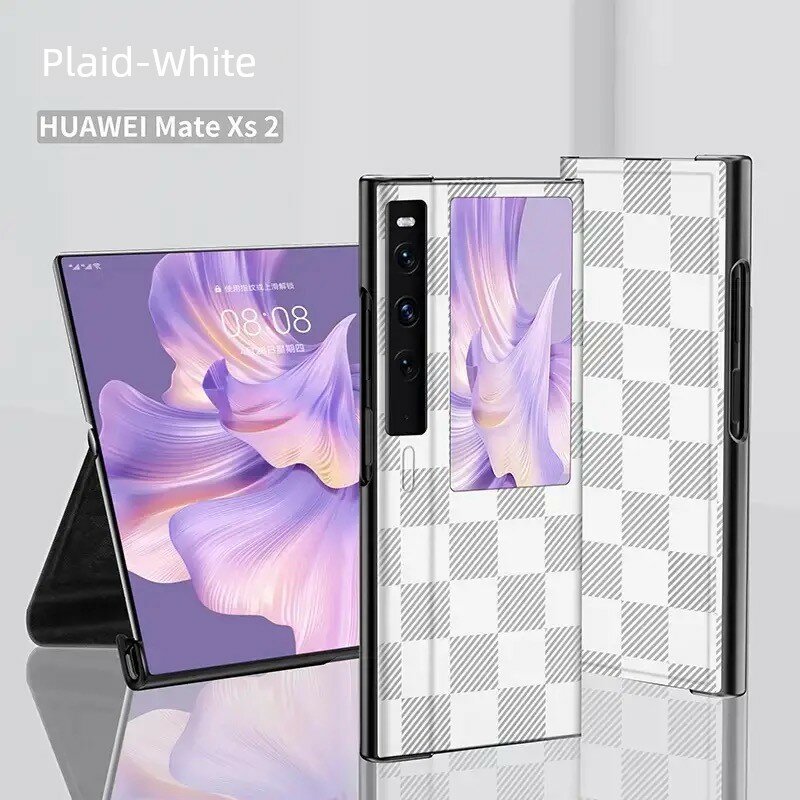 Премиум кожаный чехол-книжка для Huawei Mate Xs складного экрана, магнитное самоприлипание, узкий полный покрытие,