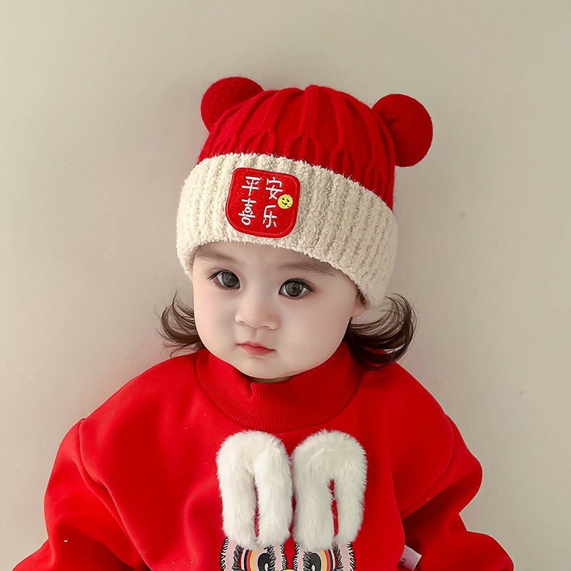 Осенние и зимние детские шапки, теплые детские шапки, милые детские шапки для девочек, корейская версия зимних шерстяных шапок принцессы оптом