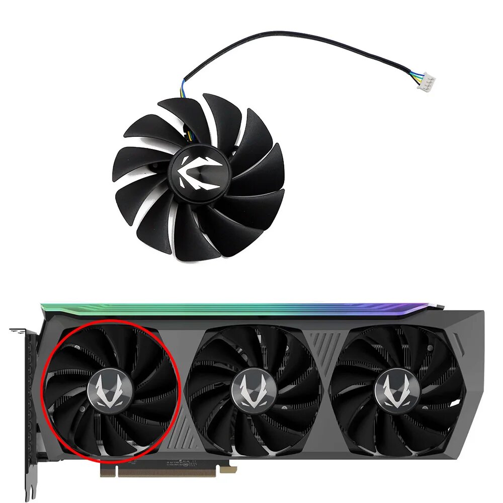 Охлаждающий вентилятор GA92S2U для ZOTAC GeForce RTX 3070 Ti 3080 3090 A Fan