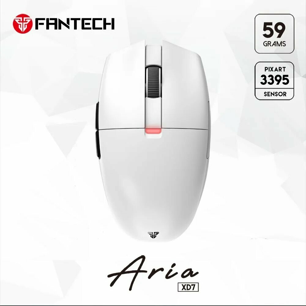 Fantech Игровая мышь беспроводная, белый