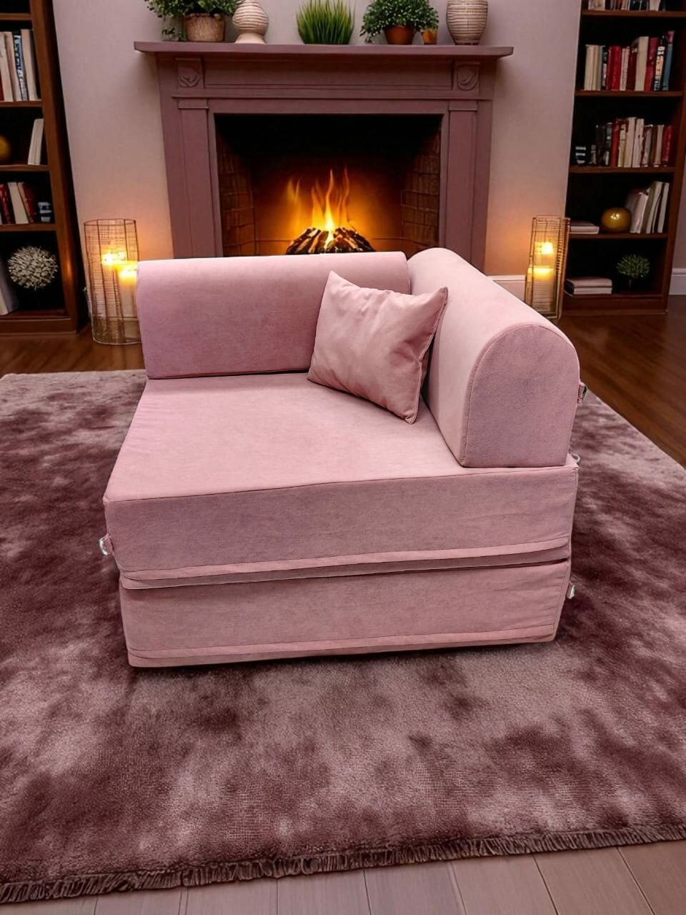 Бескаркасный диван Изумлит трио, 1 модуль боковой 65х65х65 см (ВхШхГ)