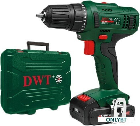 Шуруповерт DWT ABS-14.4 L-2 BMC (с 2-мя АКБ, кейс)