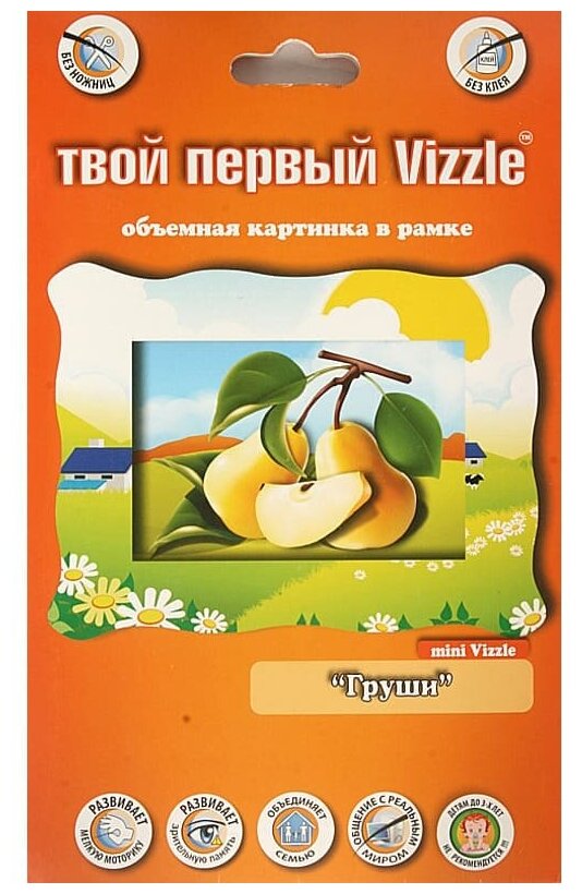 Vizzle Мини-объемная картинка в рамке Груши 0218