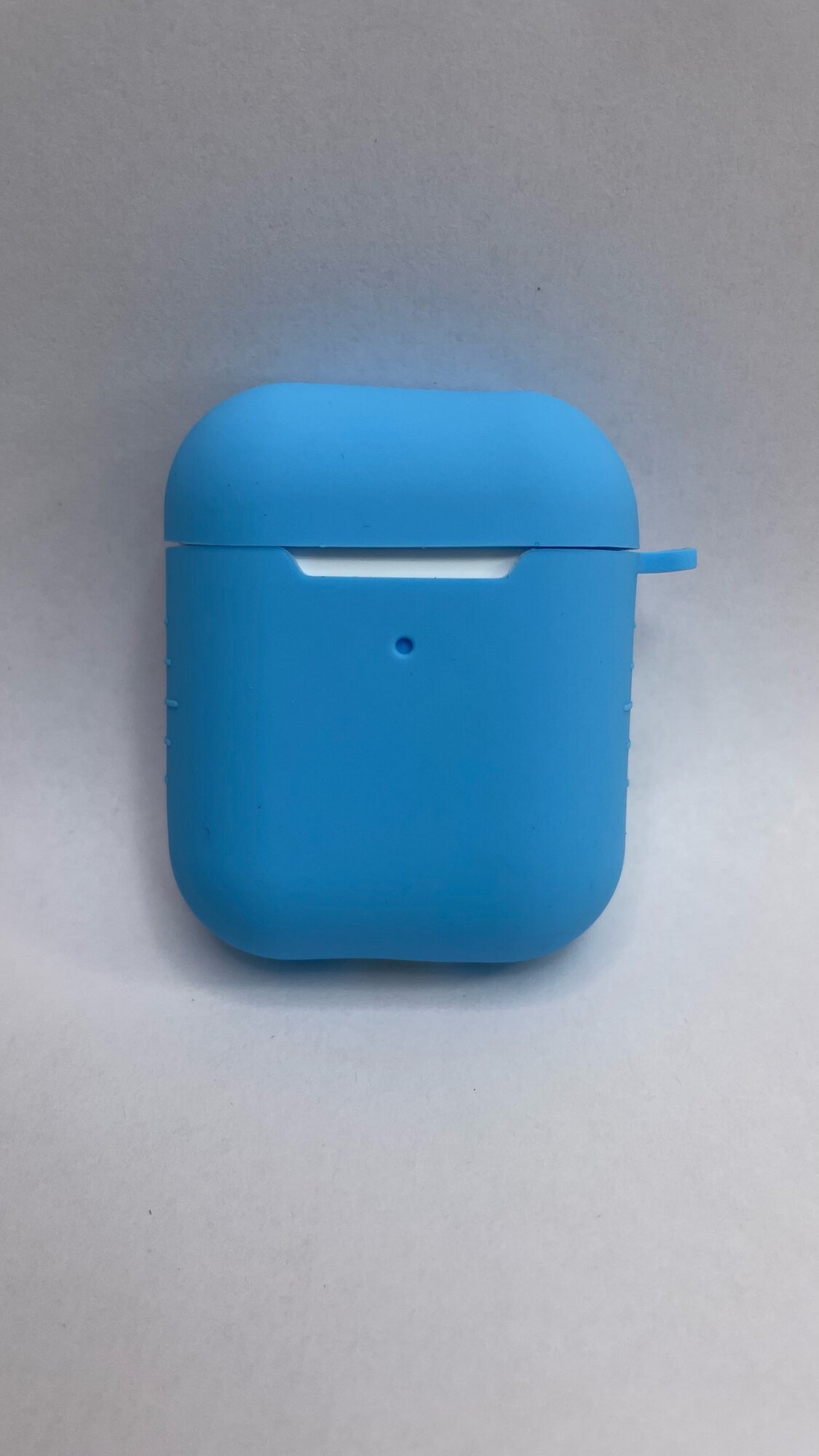 Чехол для Apple AirPods 2 и AirPods 1 / чехол на Аирподс 2 и Аирподс 1 голубой