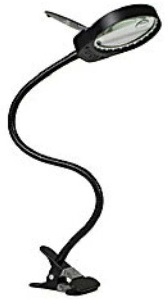 Лупа-лампа Kromatech бестеневая 3x 10x, 100 25 мм, на прищепке, с подсветкой (26 LED) PD-5S