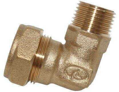 Угол 15*1/2" Lavita труба-наружная резьба для гофрированной трубы из нержавеющей стали