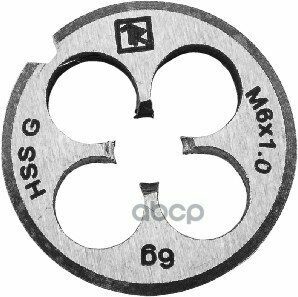 Плашка D-COMBO круглая ручная М10х1.25, HSS, Ф30х11 мм THORVIK арт. MD10125