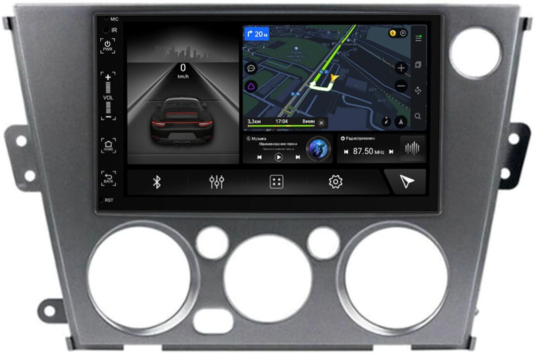 Штатная магнитола Subaru Legacy 4, Outback 3 2003-2009 (серая) Canbox M-Line 5511-RP-11-664-411 Android 10 (4G-SIM, 2/32, DSP, IPS)