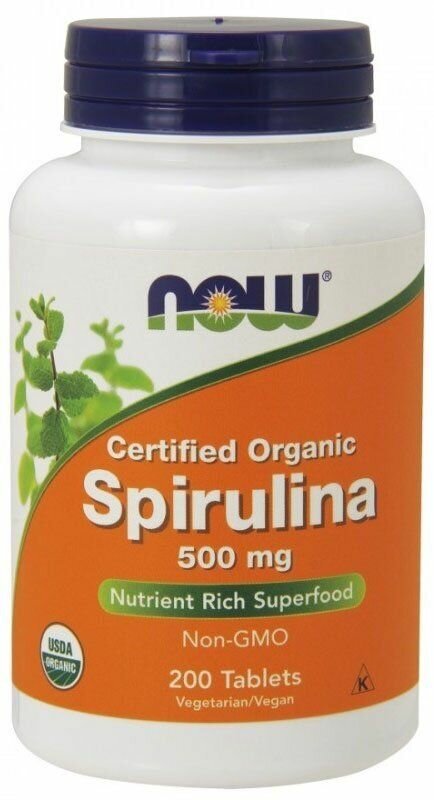 Now Spirulina (500 мг) 200 таблеток