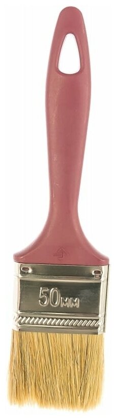 Кисть плоская ЗУБР универсал-мастер КП-11 натуральная щетина, пластмассовая ручка, 50 мм / 4-01011-050