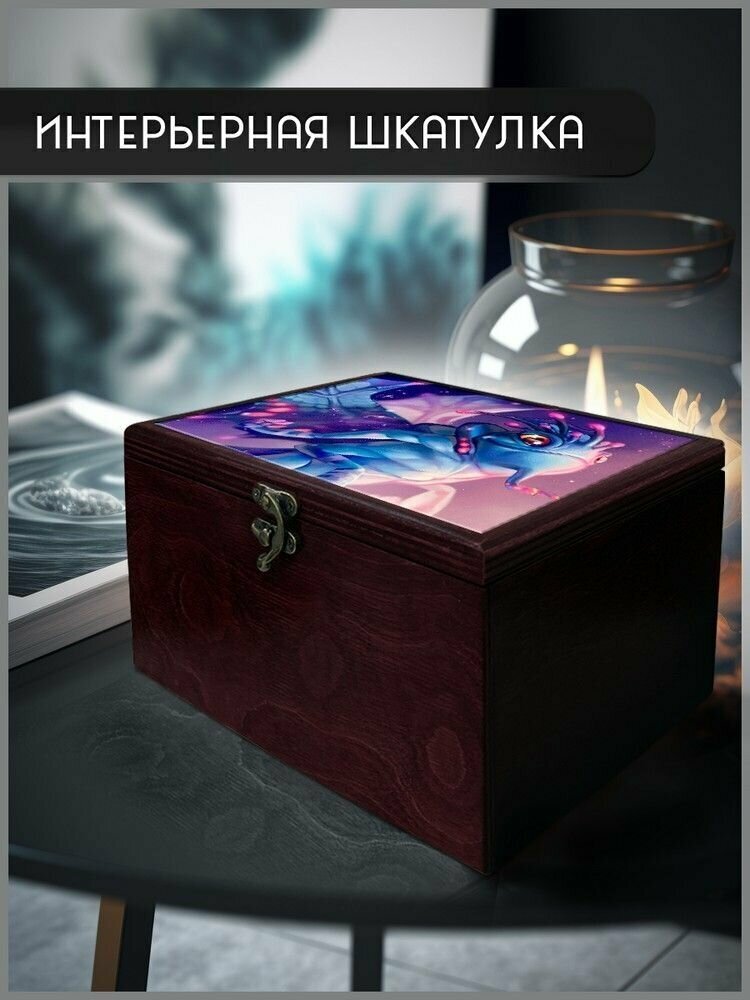 Шкатулка интерьерная для украшений вишневая 22x17x12 см Игра Dota 2 - 28