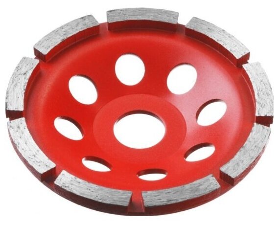 Алмазная чашка Зубр шлифовальная по бетону "мастер" сегментная однорядная, 125мм