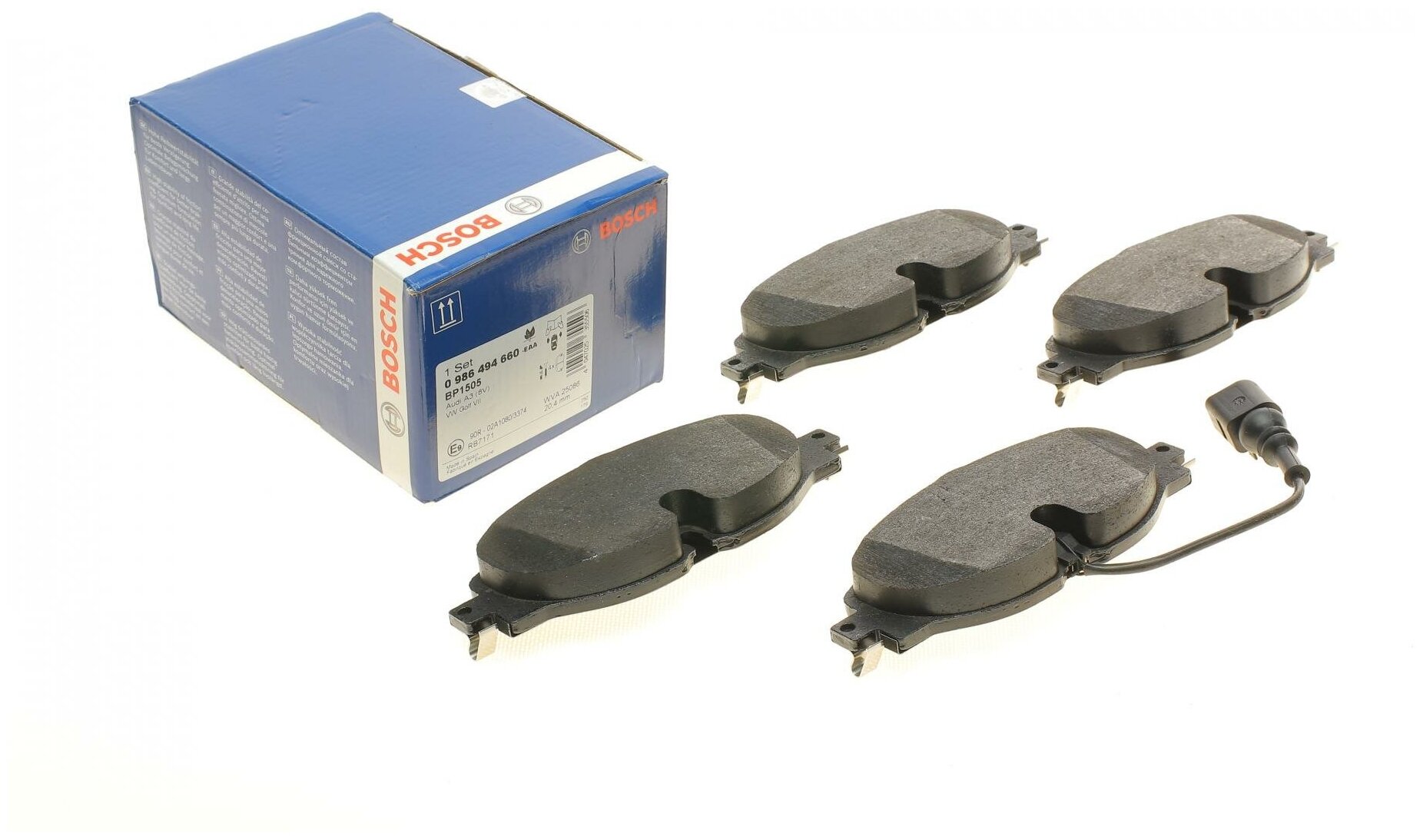 Колодки тормозные передние vag - 5q0698151f — купить по низкой цене на ...