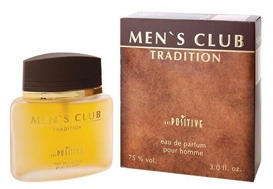 Positive parfum Парфюмерная вода мужская MEN S CLUB TRADITION
