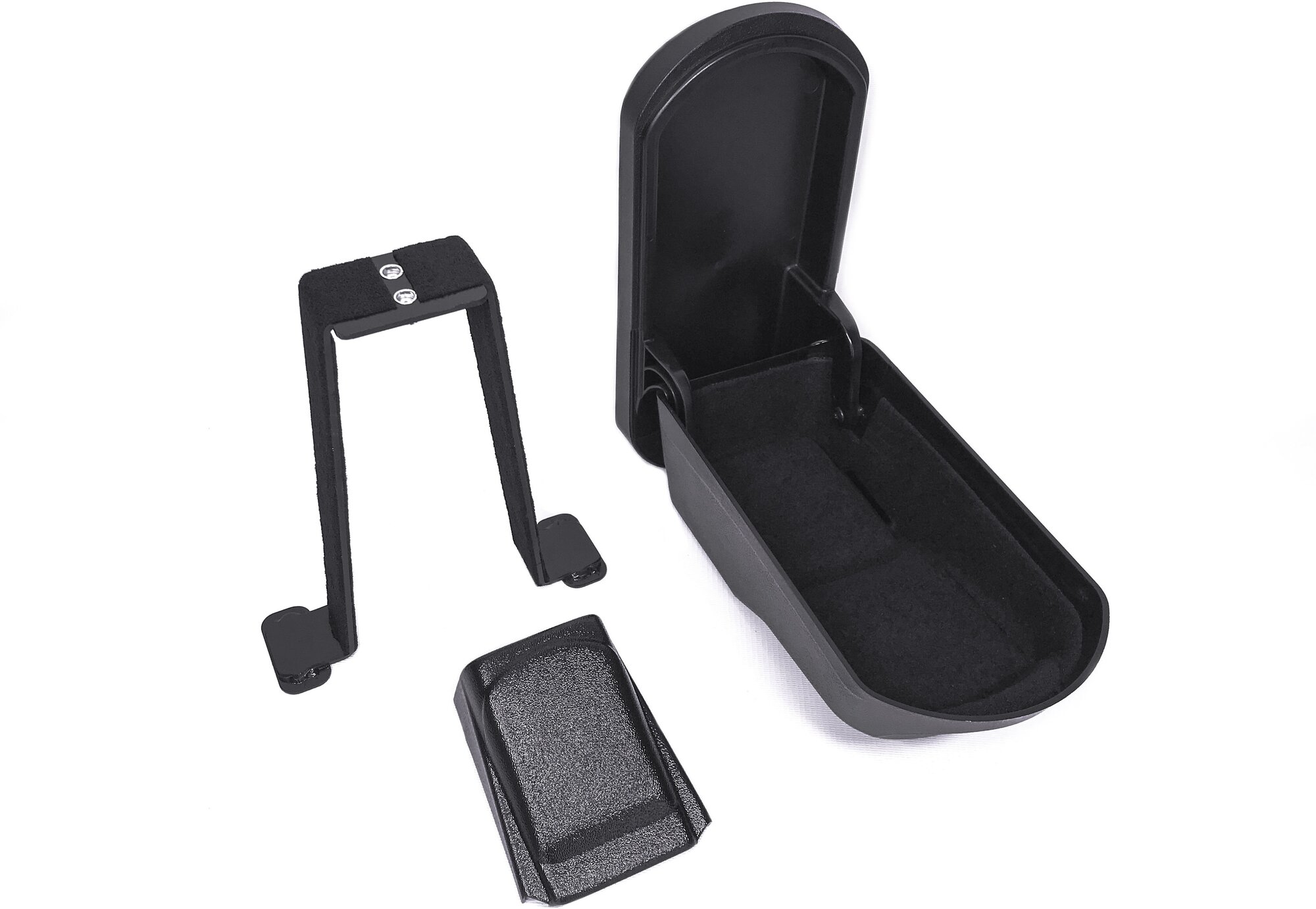 Подлокотник Рено Дастер (Renault Duster) 2010-2021 г. в, Черная Ткань "Luccar-ARBOX2"