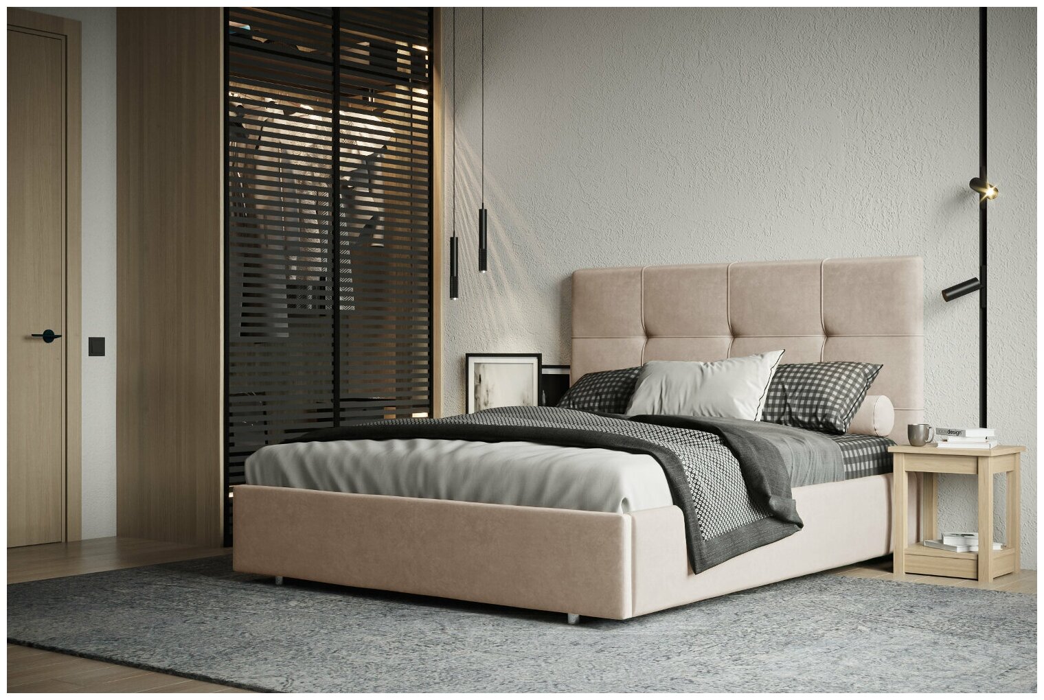 Двуспальная кровать Камилла, 160x200 см, 1.6х2.0 м, Costa