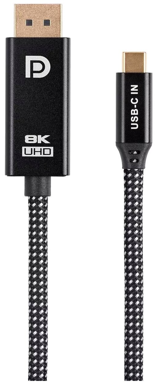 Кабель-адаптер Type-C - DP 1.8 m Telecom TCC020M-1.8M 4K@120Hz 8K@60Hz