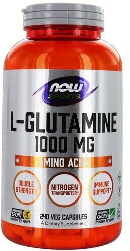 L-Glutamine 1000 mg NOW (240 вег кап)