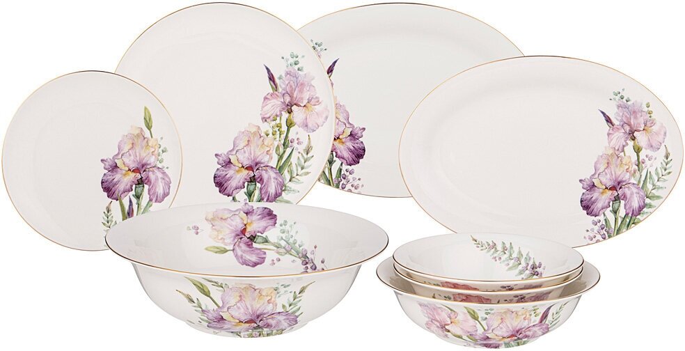 Сервиз 590-471 обеденный lefard irises на 6 пер. 23 пр.