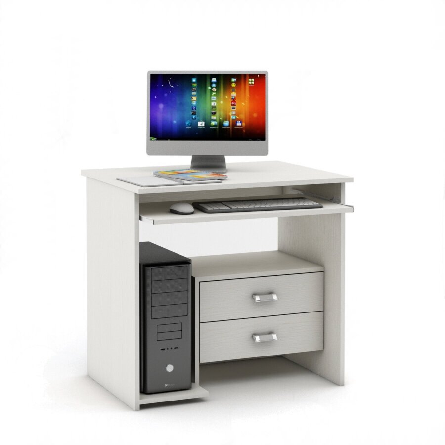 Компьютерный стол "Имидж (Арсенал) 33", 80x60x75см, отделение для системного блока