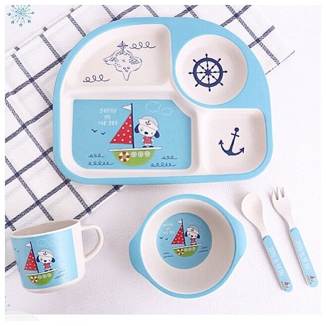 Детская бамбуковая посуда, набор для прикорма