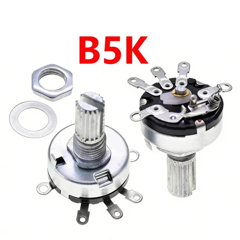 Потенциометр B5K с переключателем, сопротивление B5K-straight foot