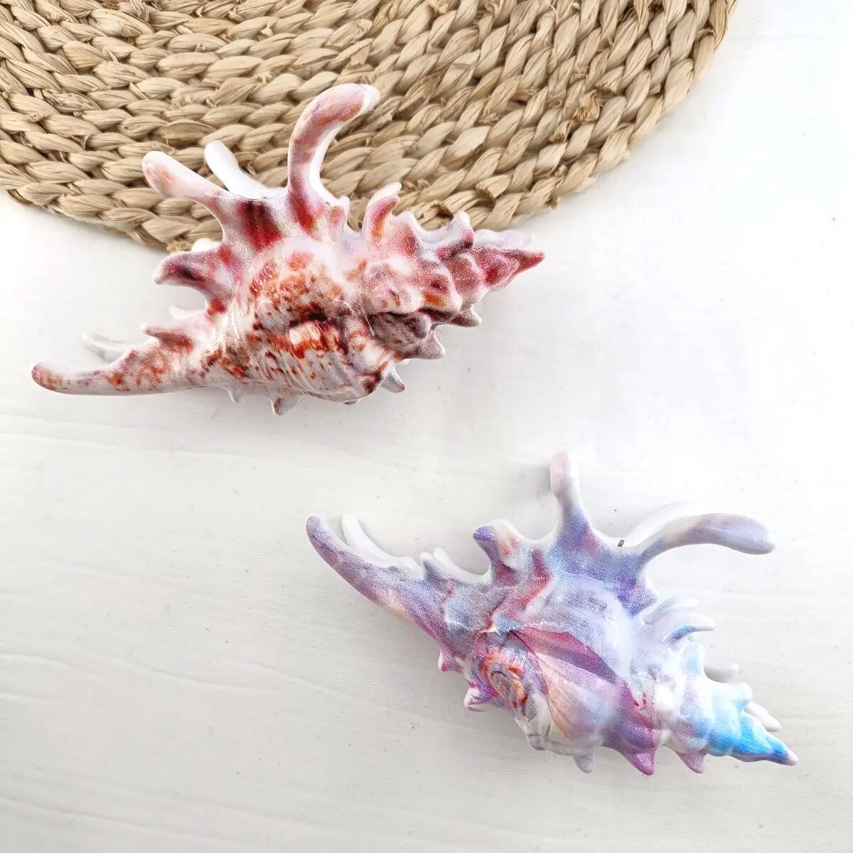 Пластиковые заколки-крабы волна 2 pcs BDXZ