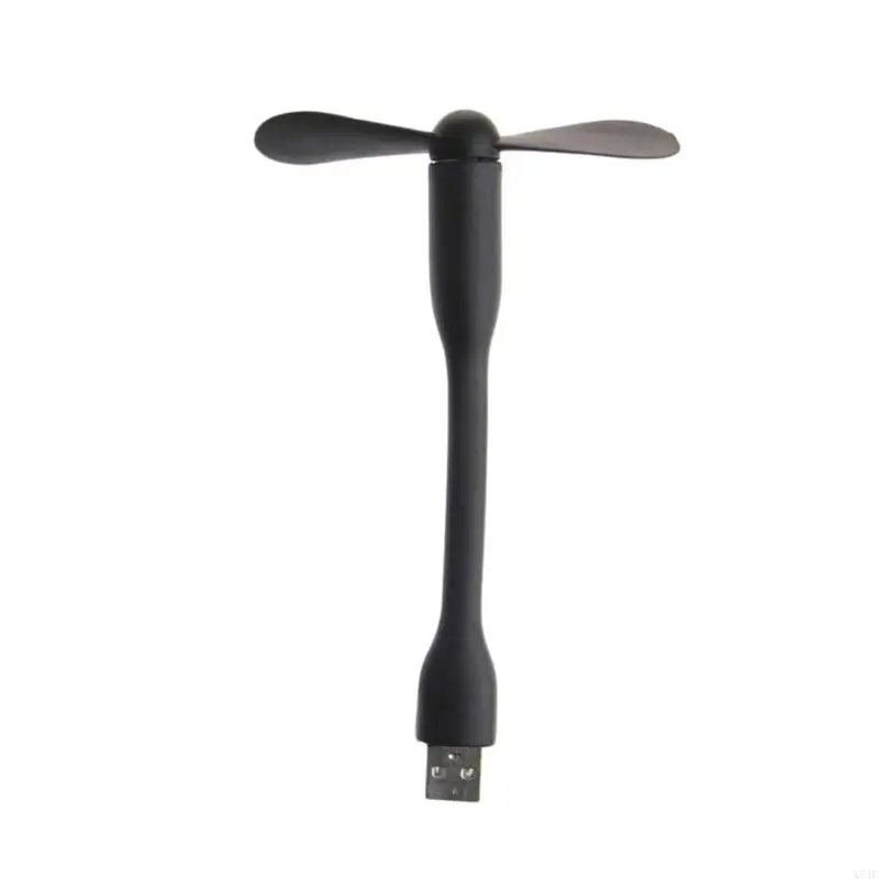 Черный USB вентилятор портативный