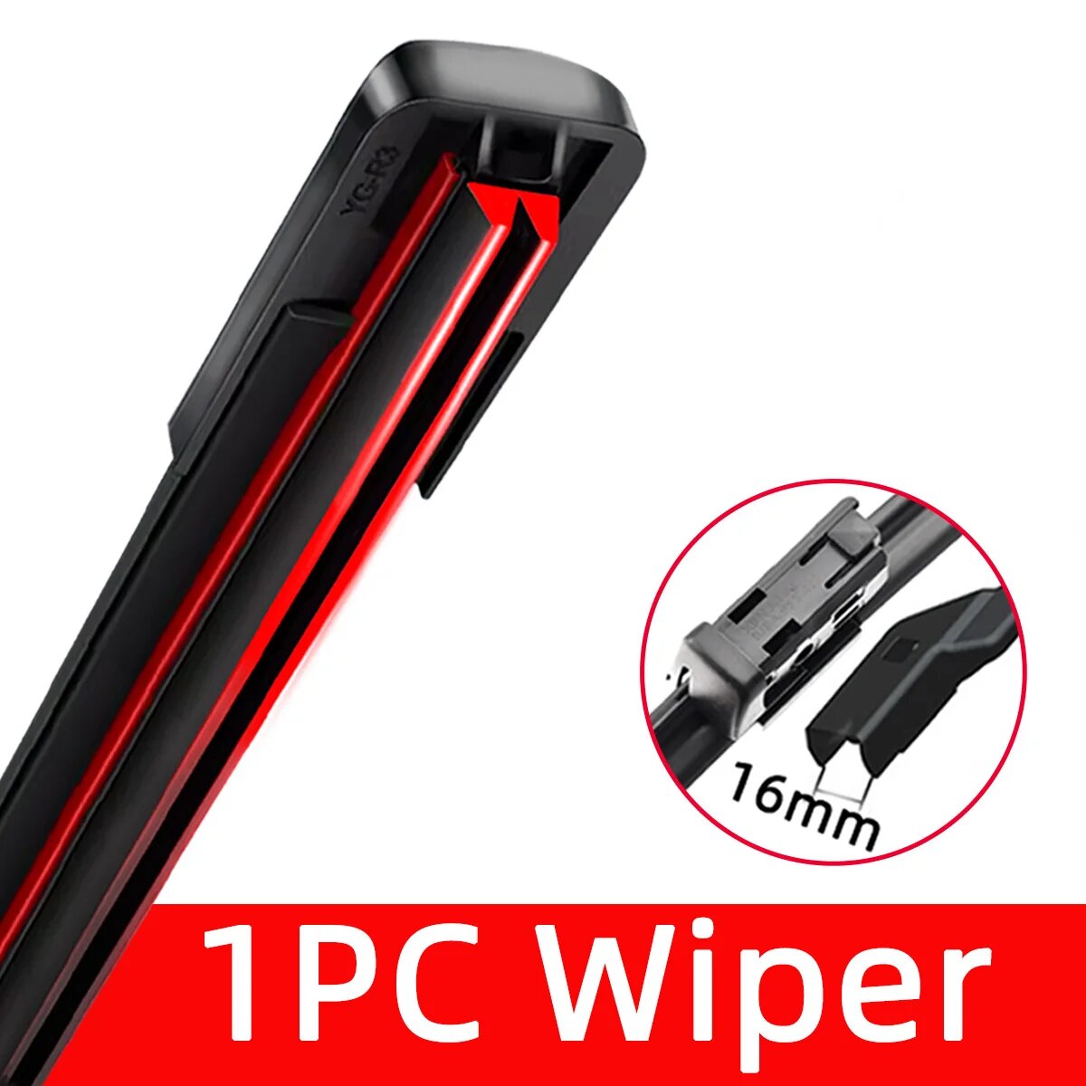 Щетка стеклоочистителя PINMOAP 22 inch, 16 мм, двойная резина