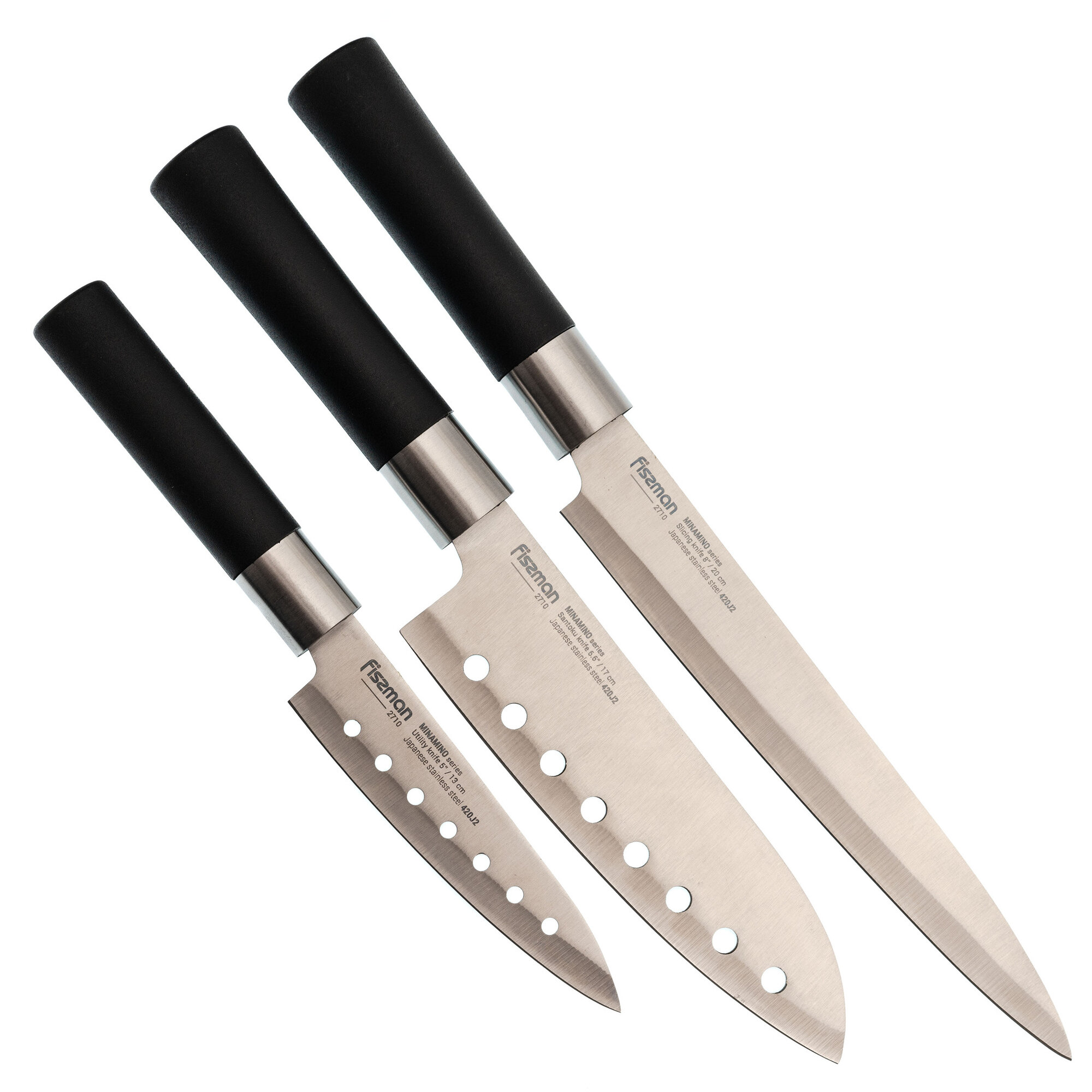 Набор из 3-х кухонных ножей Fissman Minamino