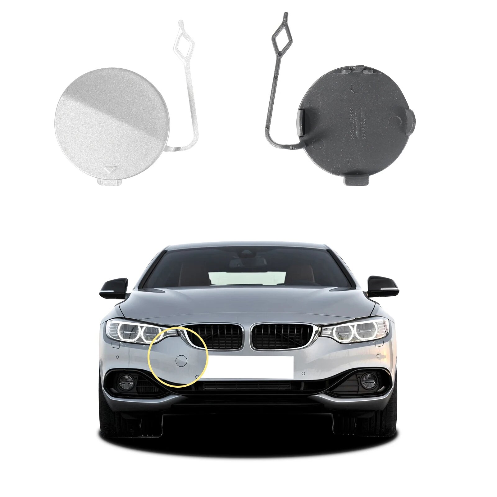 Буксировочный крючок BMW 4 серии F32 F33 F36 Glacier Silver