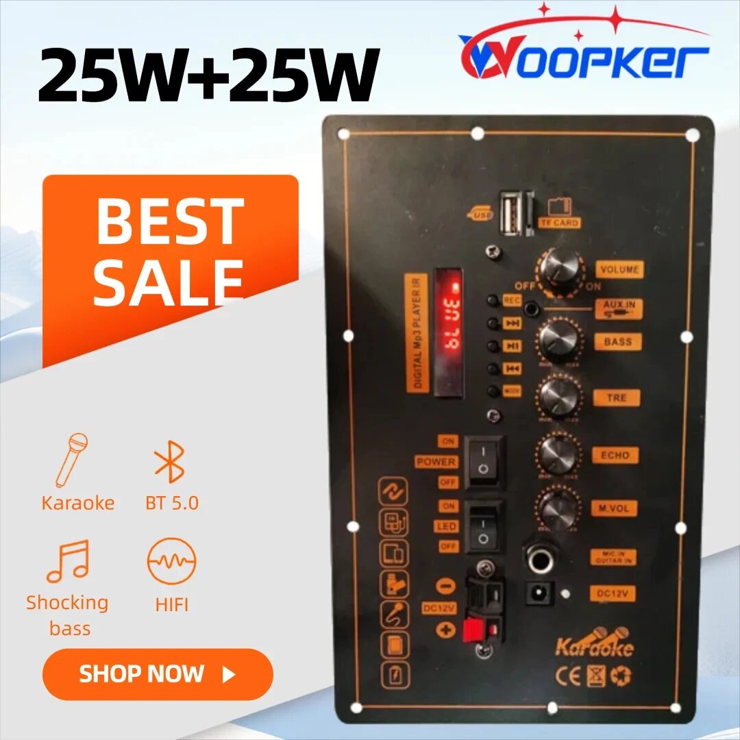 Woopker Bluetooth усилитель 25Вт — фото 1
