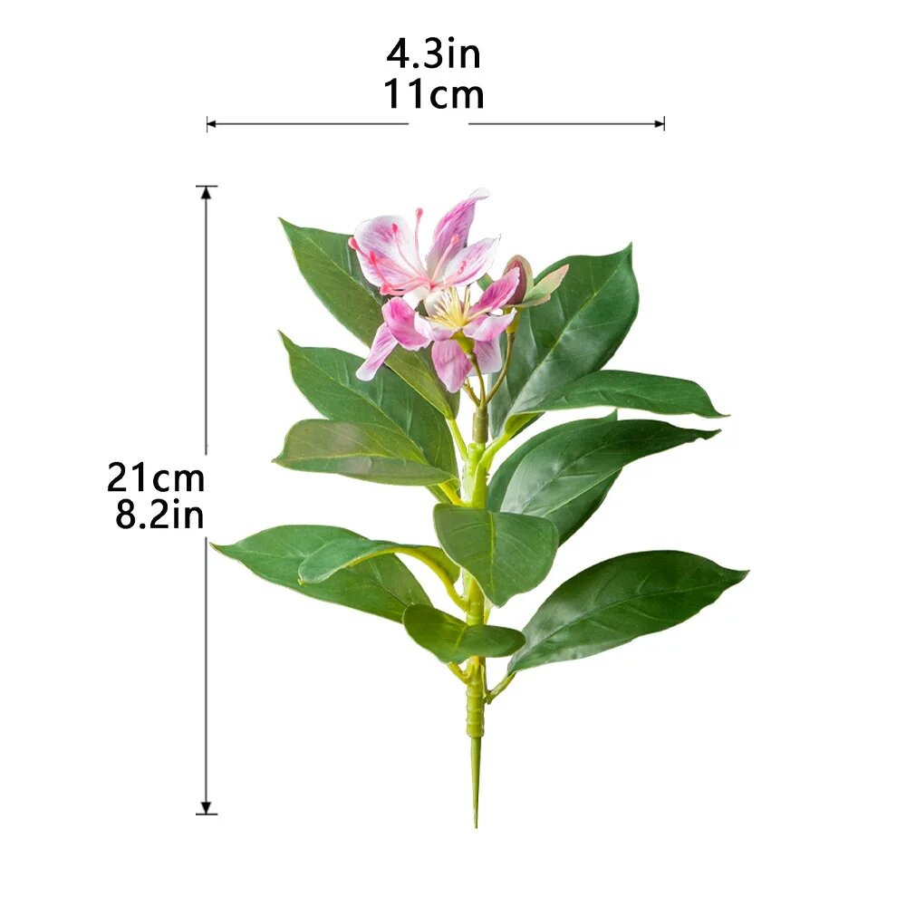 Искусственное растение азалия с фикусом и цветами Розовый, Small-Pink-No Vase