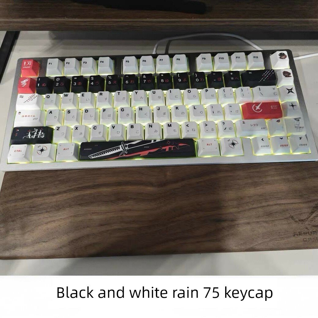 Колпачки для клавиатуры Yukiaim PBT с сублимационной печатью, совместимые с Wooting Zui Lu A75, ATK68, Cyber 01, MAD60,