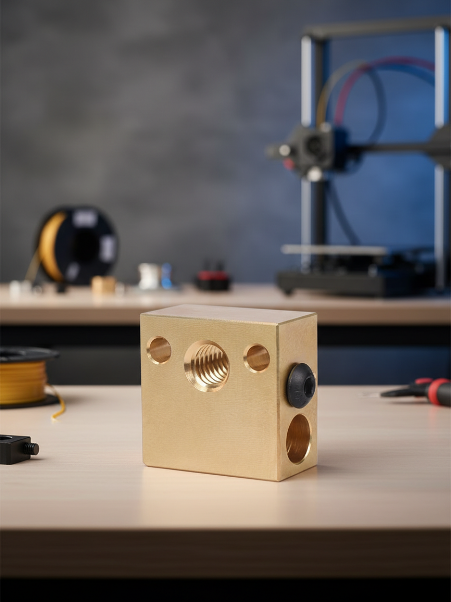 Нагревательный блок из латуни для 3D-принтера CR10