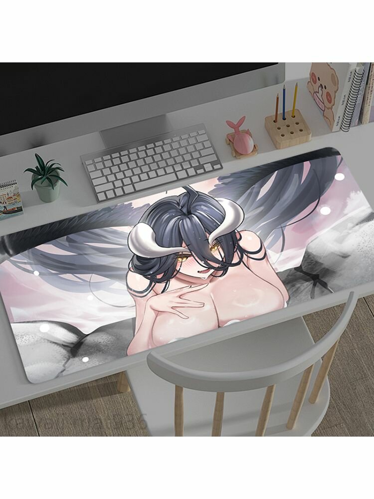 Игровой коврик Albedo "Overlord", для рабочего стола, 40 x 90 см
