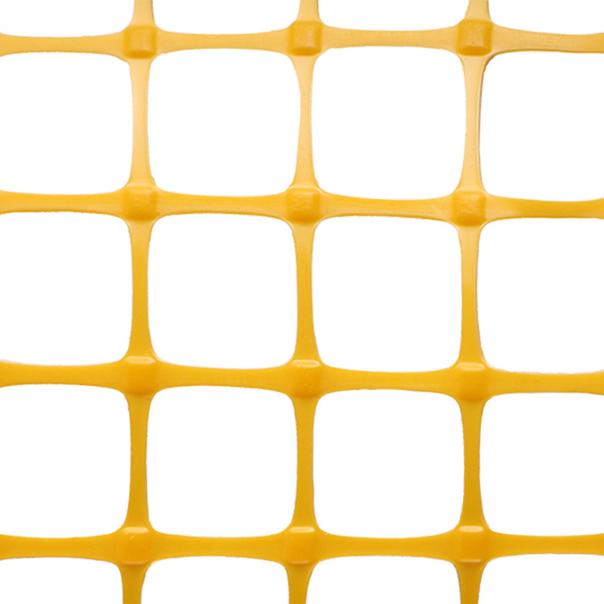 Заборная сетка Протэкт пластиковая, высота 1,0 м, ячейка 20х20 мм, длина рулона 20 м, желтый цвет (ЗР-15/1/20 )