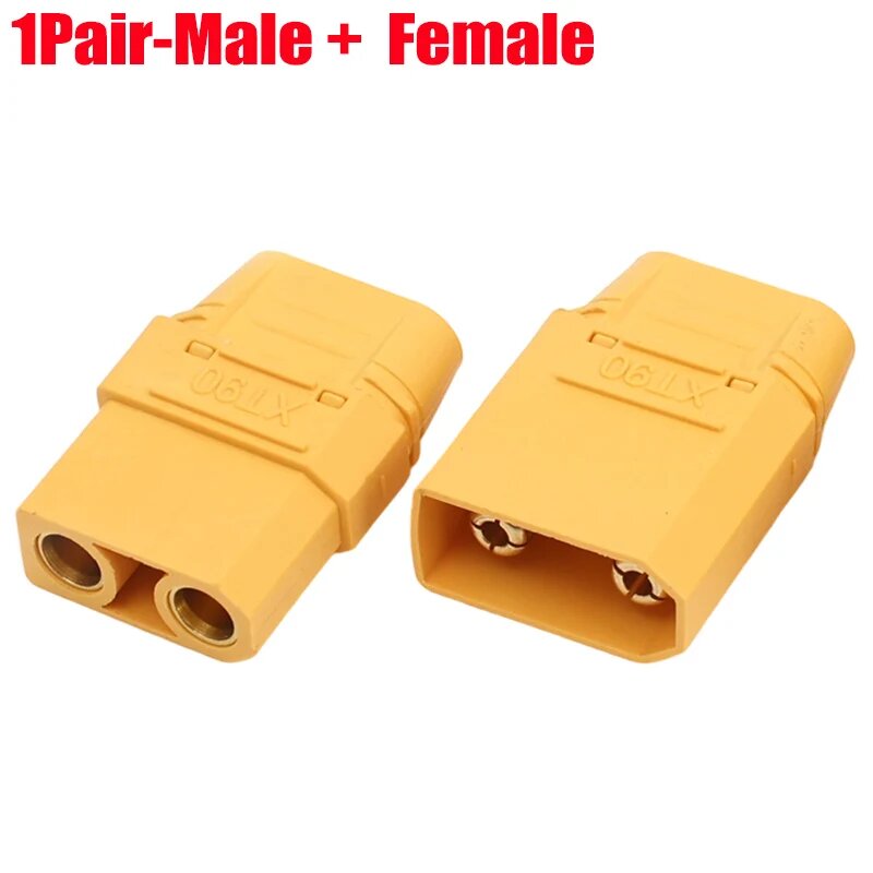Разъемы XT90 папа/мама, медные, 40A, Цвет: 1Pair-Mixed