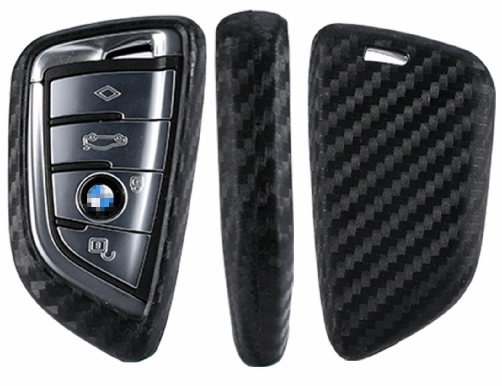 Противоударный защитный чехол MyPads M-231504 для ключей BMW серии 1, 3, 5, 7, X1-X6 с ремешком